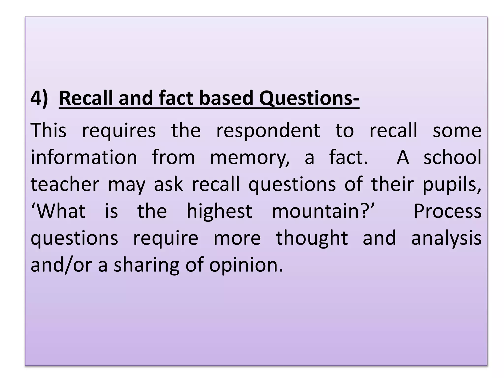 classroom questioning | PPTX