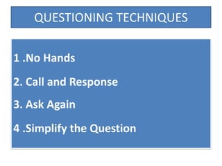 classroom questioning | PPTX