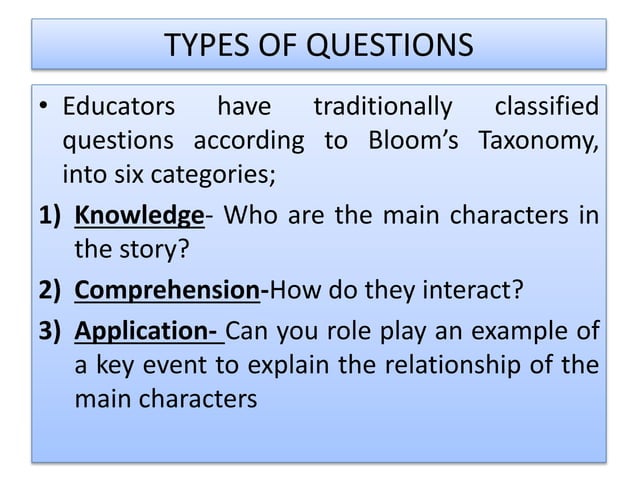 classroom questioning | PPTX