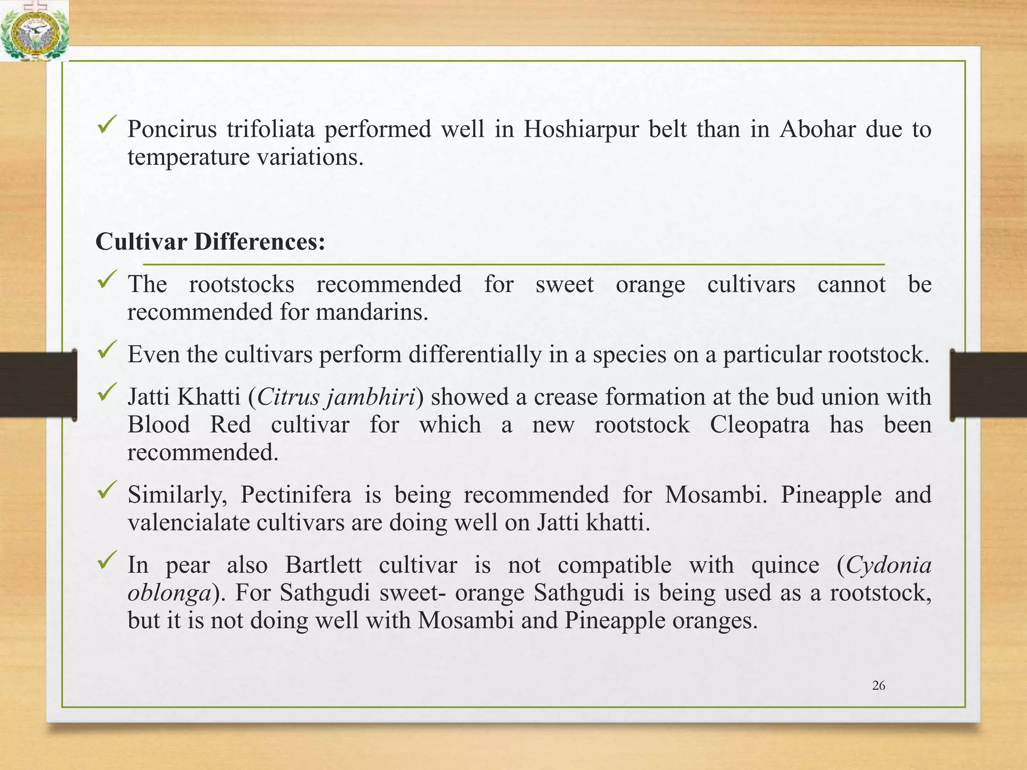IMPORTANCE OF ROOTSTOCK IN CANOPY MANAGEMENT AND FRUIT PRODUCTION | PPTX