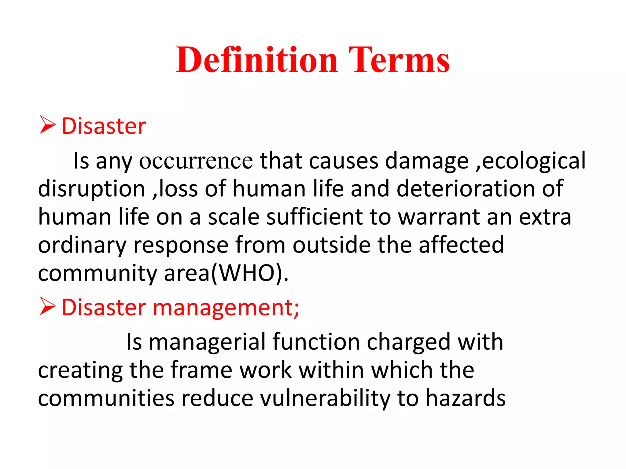 DISASTER MANAGEMENT | PPTX