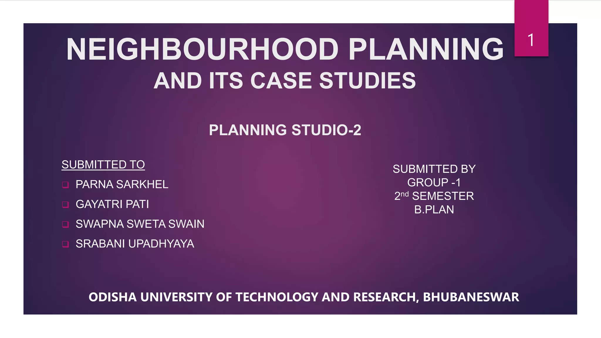 NEIGHBORHOOD PLANNING.2nd Sem.pptx