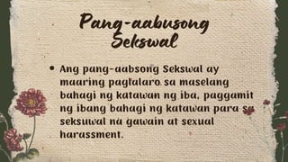 paggalang sa buhay at seksuwalidad power | PDF
