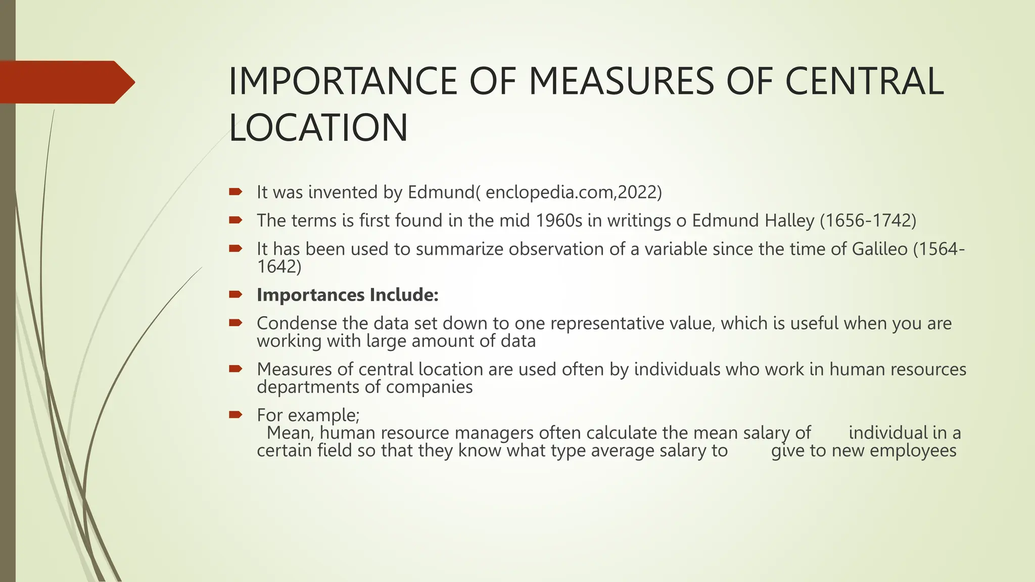 Statistics " Measures of Central Location" Group one presentation ...