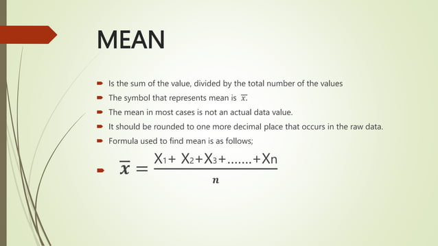 Statistics " Measures of Central Location" Group one presentation ...