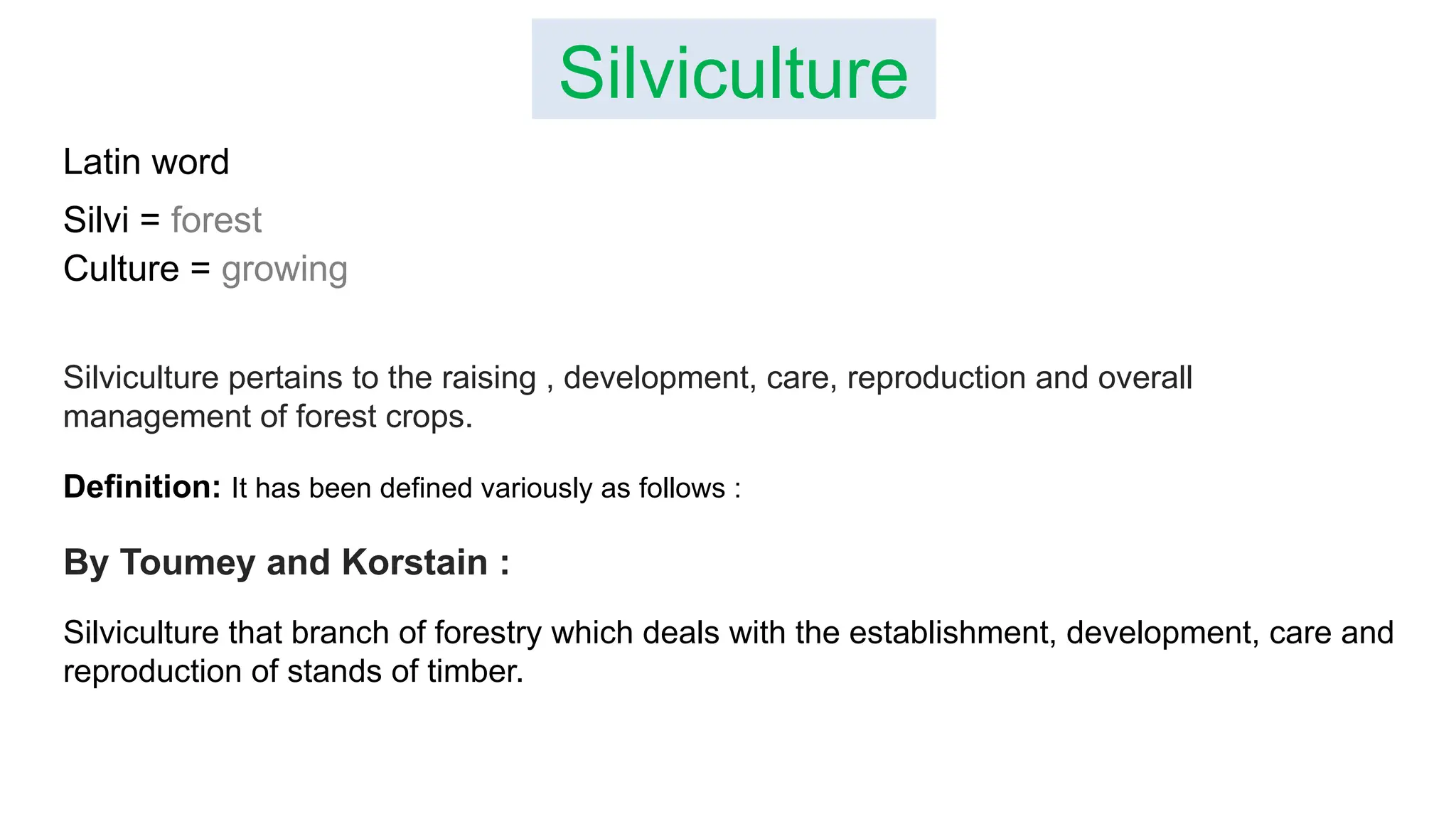 Silviculture , objective of silviculture,types of forest in india ...
