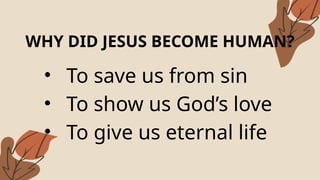 The Creed, the god became a man, presentation | PPTX
