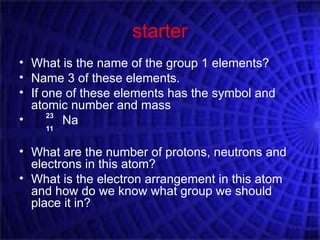 group1 alkali metals and it's properties | PPT
