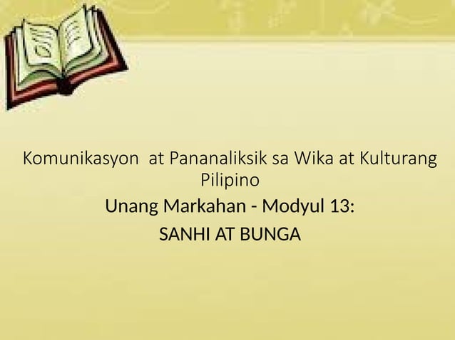 Group 1.pptx sanhi at bunga sample ppt g11 | PPTX