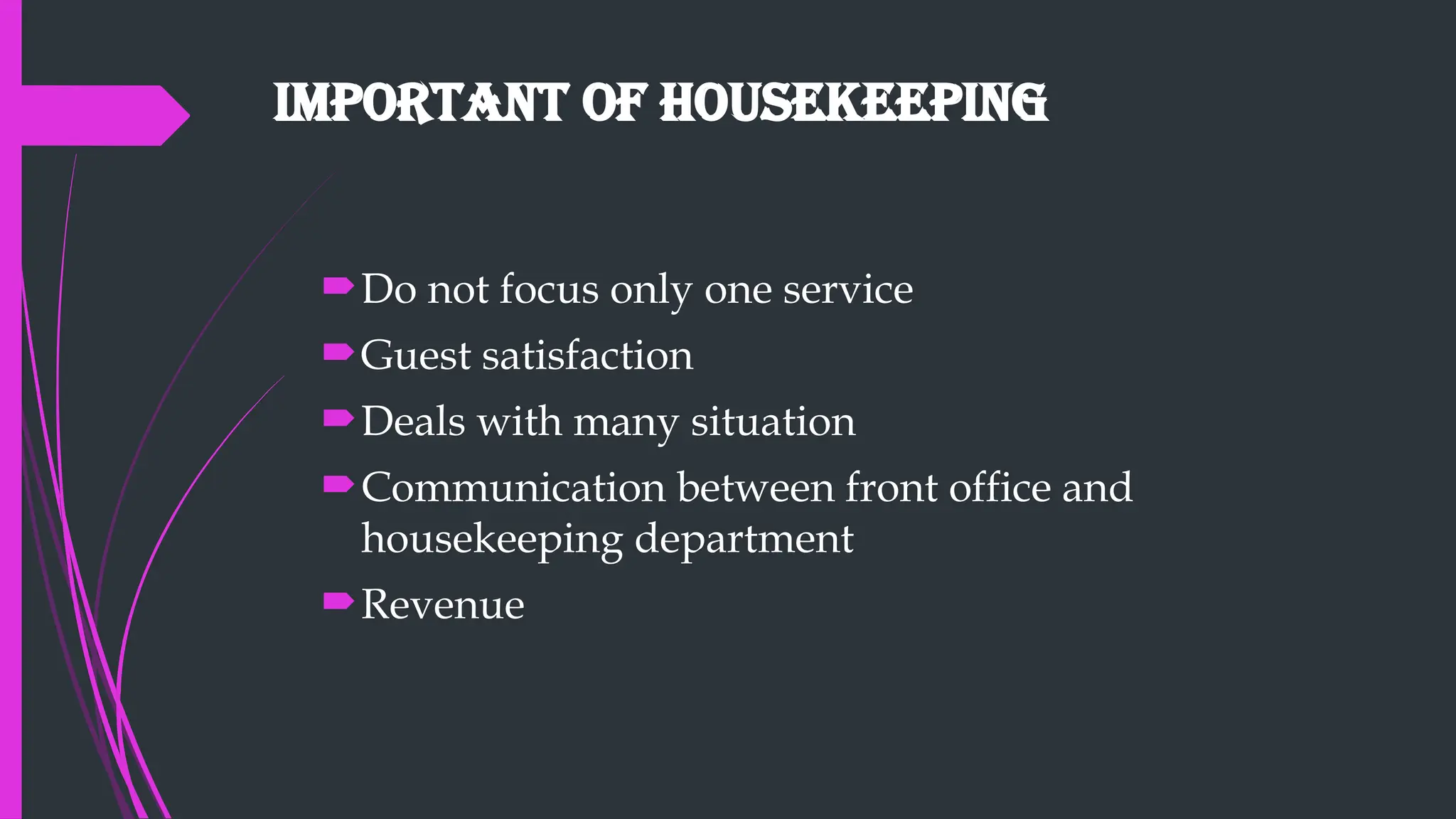Function of Housekeeping, personnel, duties and responsibilities ptx | PPTX