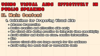 USING VISUAL AIDS AND POWER POINT IN PUBLIC SPEAKING | PDF