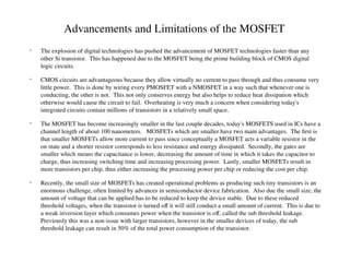 MOSFET presentation(MOSFET, FET, BJT, Transistor) | PPT