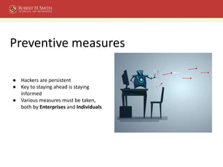 Cybersecurity - Introduction and Preventive Measures | PPTX