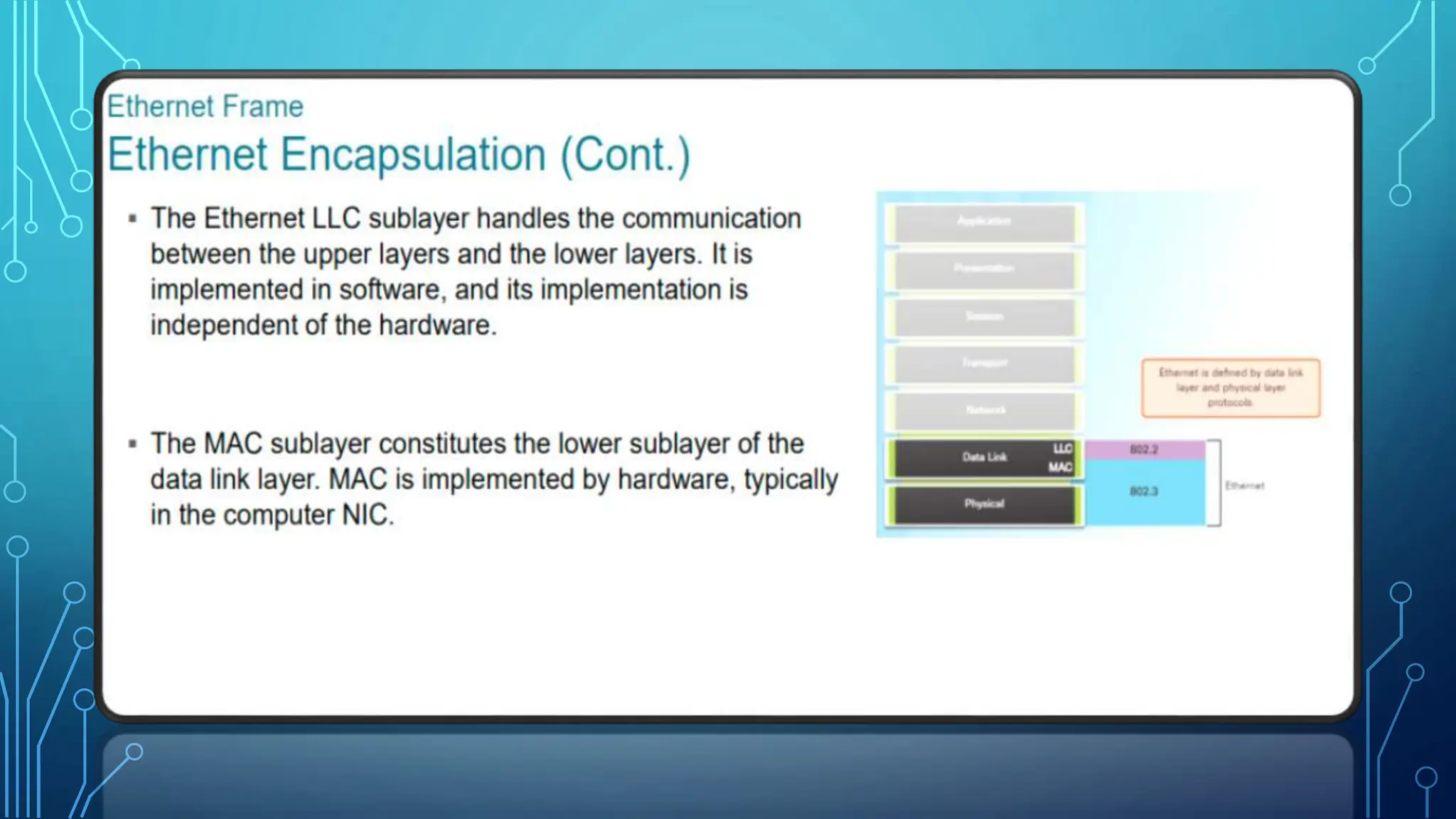The ETHERNET and Mac Address Frame Processing .pptx