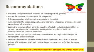 Ethiopia and Eritrea peace deal | PPT