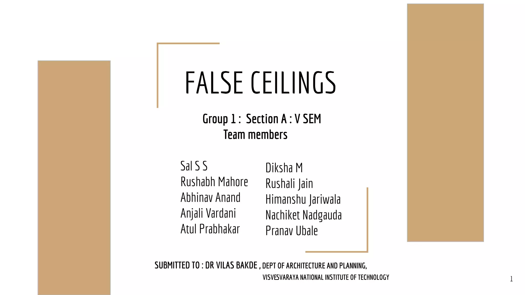FALSE CEILING | PPT
