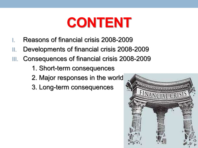 Financial crisis 2008 | PPTX