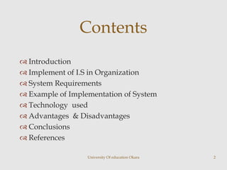 How Information System is Implmanted in an Organization | PPT