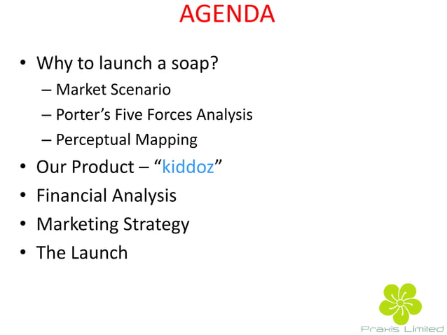 Launch of a Soap - Business Plan | PPTX