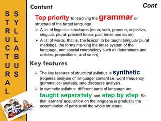 structural syllabus -- funtional syllabus | PPTX