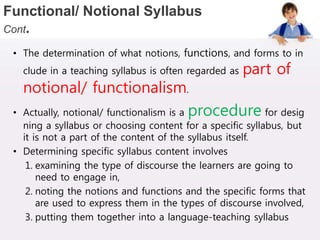 structural syllabus -- funtional syllabus | PPTX
