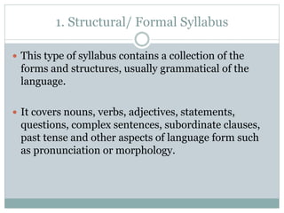structural syllabus -- funtional syllabus | PPTX
