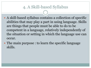 structural syllabus -- funtional syllabus | PPTX