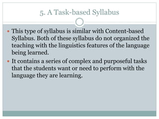 structural syllabus -- funtional syllabus | PPTX
