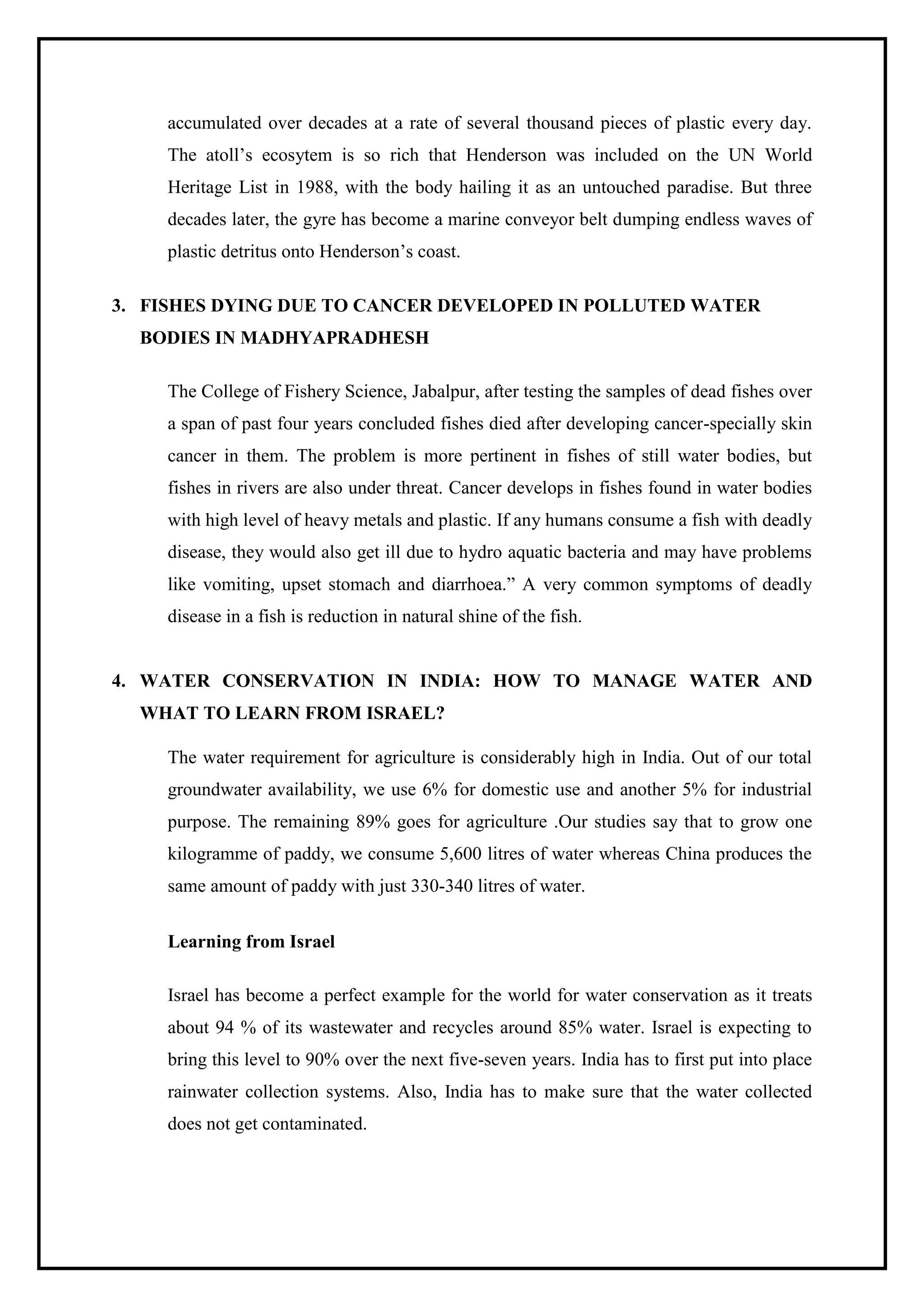 WATER RESOURCE MANAGEMENT FULL NOTES | PDF