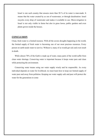 WATER RESOURCE MANAGEMENT FULL NOTES | PDF