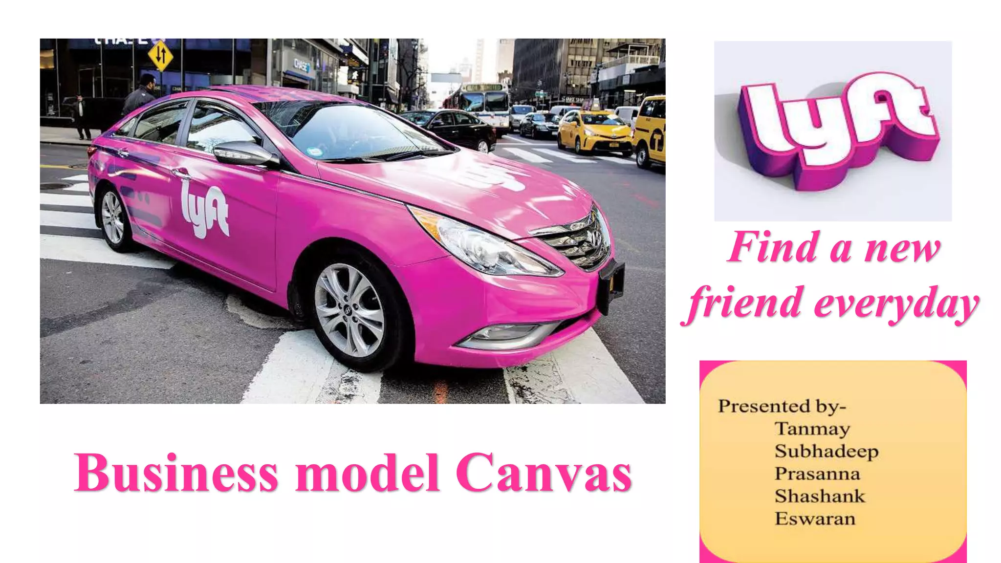 Business model of Lyft ("Make a new friend everyday") | PPT