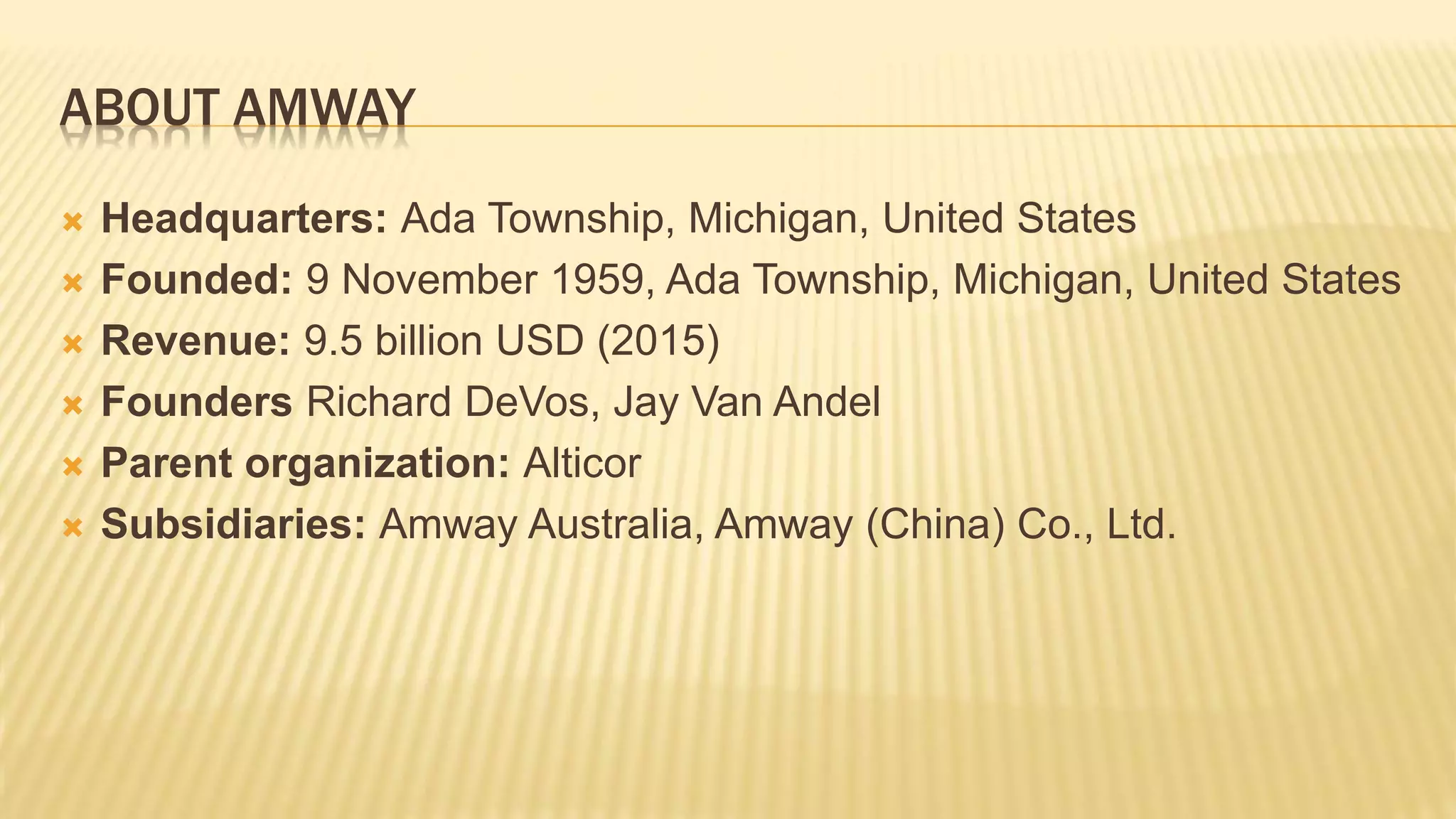 Amway | PPT