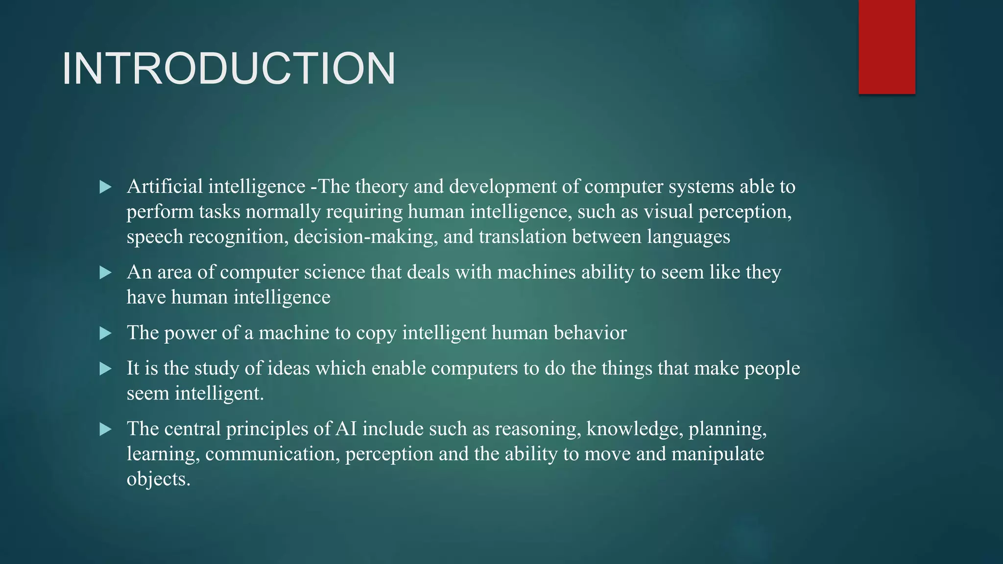 artificial intelligence and its applications | PPTX