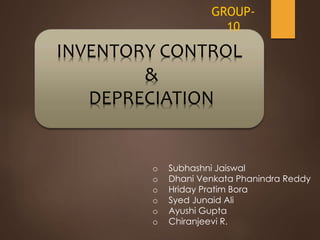Inventory Control and Depreciation | PPT