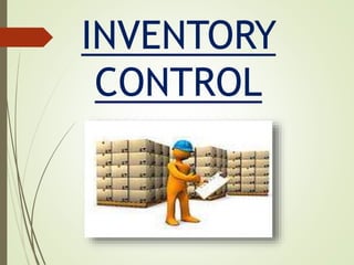 Inventory Control and Depreciation | PPT