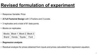 Factorial Design analysis | PPTX