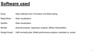 Factorial Design analysis | PPTX