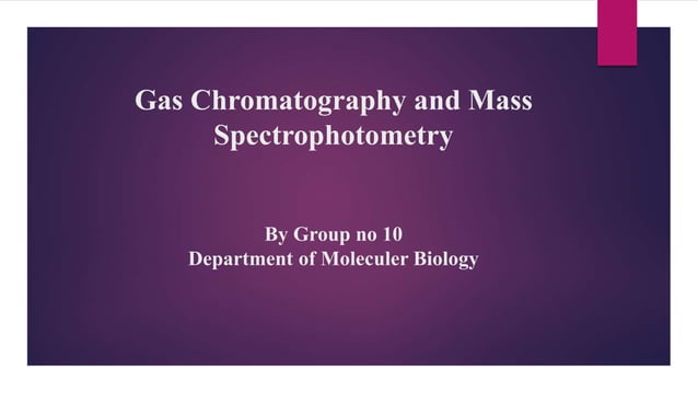Mass spectrometry it's use applications methods | PPTX | Chemistry ...