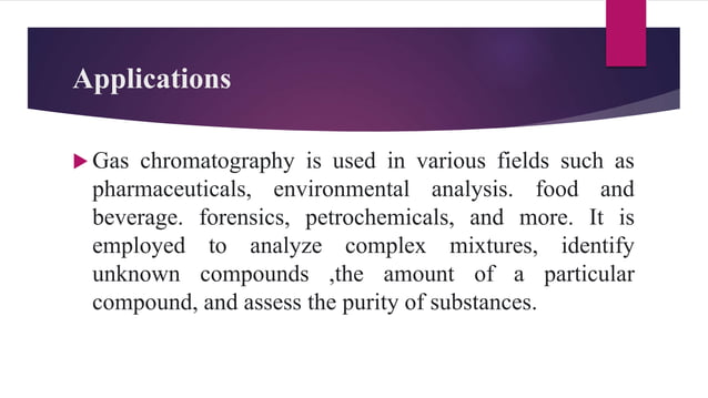 Mass spectrometry it's use applications methods | PPTX | Chemistry ...
