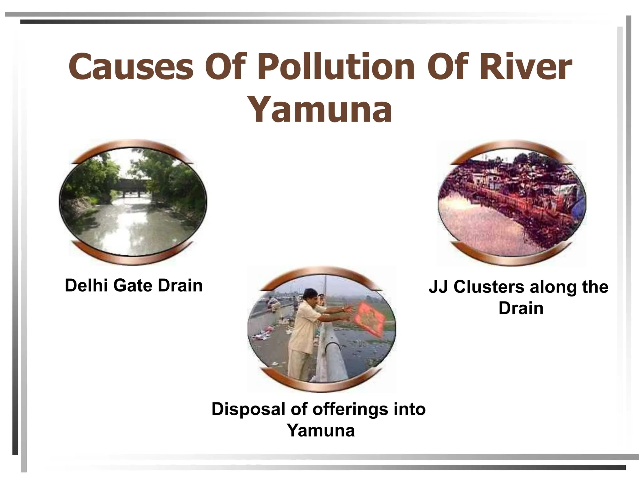water pollution in The yamuna river .ppt