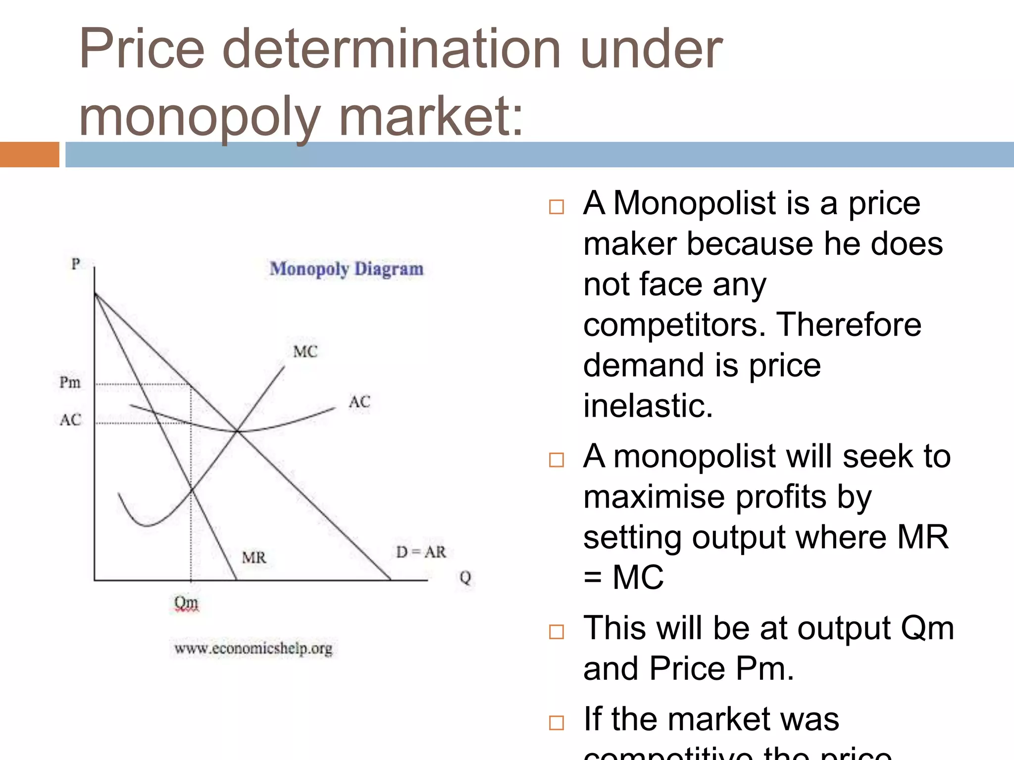 monopoly and monopolistic market | PPTX