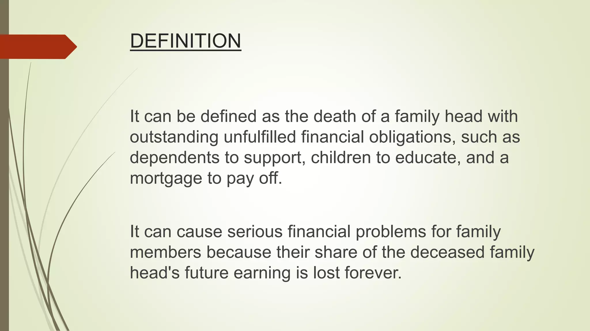 life insurance - premature death clause | PPTX