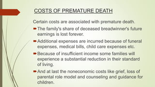 life insurance - premature death clause | PPT