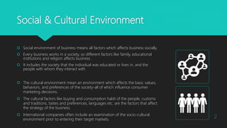 Business participation in social and cultural affairs. | PPT
