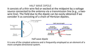 halfwave antenaa dipole antenna qurter wave.pptx