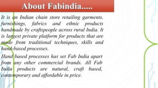 About fabindia | PPTX