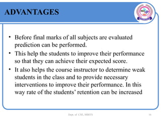 Student Grade Prediction System using ML - PPT | PPTX