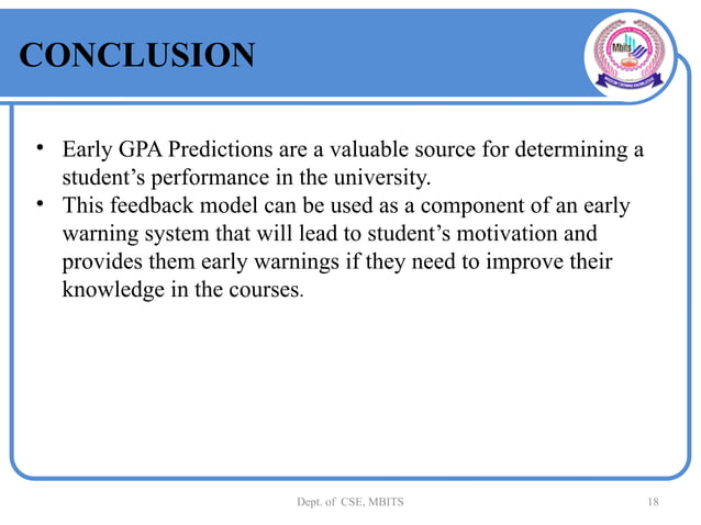 Student Grade Prediction System using ML - PPT | PPTX