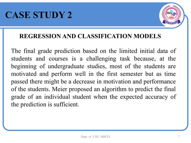 Student Grade Prediction System using ML - PPT | PPT Student Grade Prediction System using ML - PPT | PPT