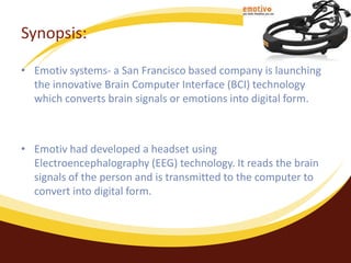 BIG,Emotiv Systems | PPT